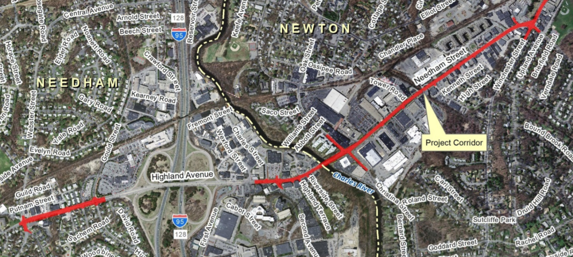 A Suburban Strip In Newton and Needham Is Getting a Complete Streets ...