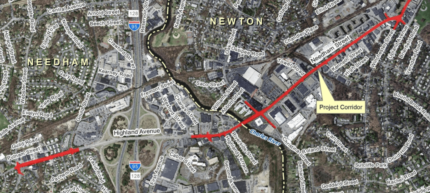 A Suburban Strip In Newton and Needham Is Getting a Complete Streets ...