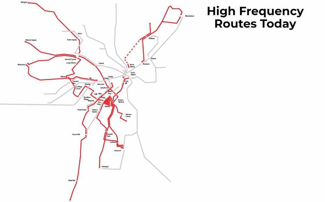 A First Look at the T's Proposed 'High-Frequency' Bus Network ...
