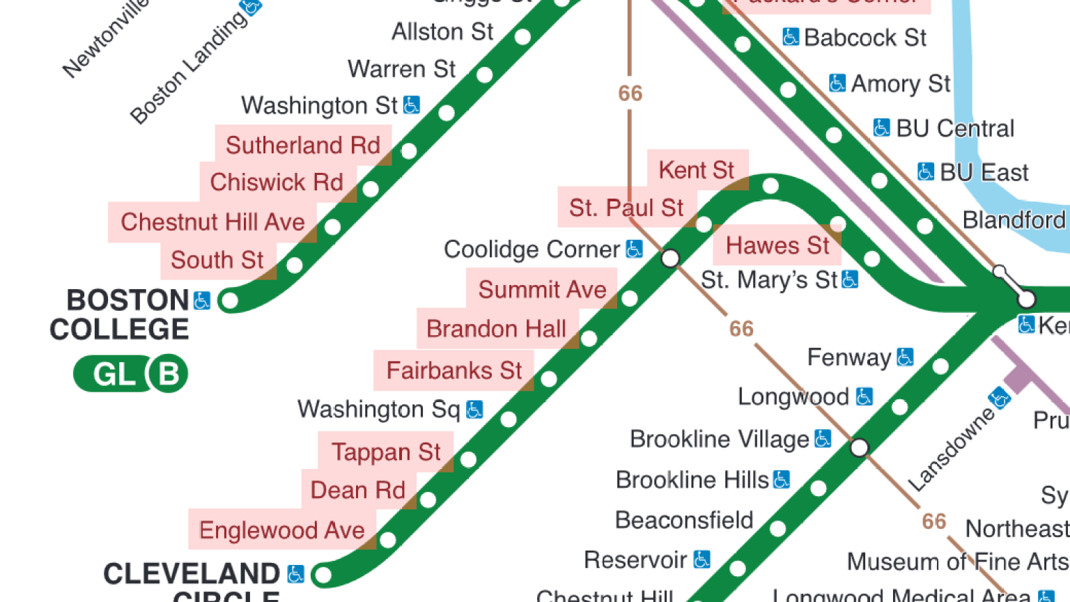 Here's the MBTA's Plan to Make the Green Line B Branch Accessible ...