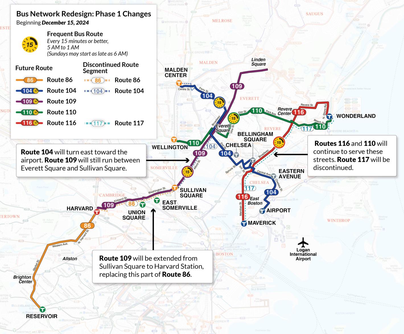 Route Review: The New Frequent-Service 109 From Somerville to Everett ...