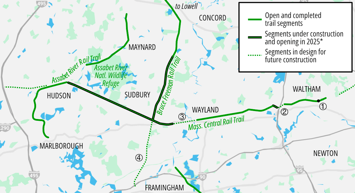DCR Starting Construction On Two MetroWest Mass. Central Rail Trail ...
